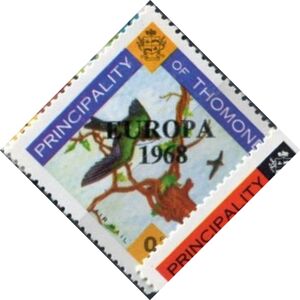 Stamp: Birds on branch - Europa 1968 (Ireland: Cinderella Stamps ...