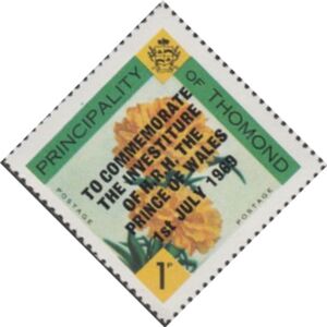 Stamp: Yellow roses - Prince of Wales Investiture (Ireland: Cinderella ...