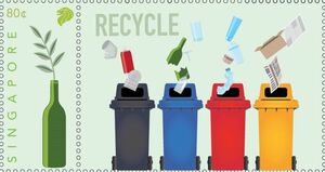 Stamp: Let's Go Green (Singapore(Let's Go Green (2022)) Col:SG 2022-06d