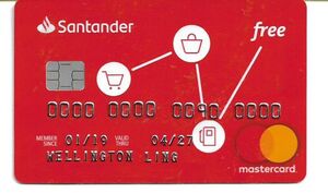 Bank Card: Free (Banco Santander, BrazilCol:BR-MC-0053.06