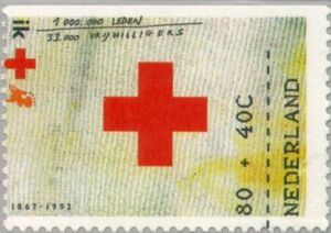 Timbre: Red Cross - 1992 - from Booklet (Pays-Bas(Red Cross - 1992 ...