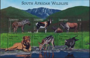 Stamp: South African Wildlife (Lesotho(Fauna of South Africa 2001) Mi ...