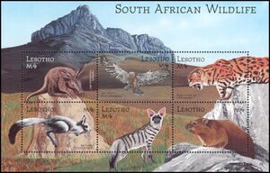 Stamp: South African Wildlife (Lesotho(Fauna of South Africa 2001) Mi ...