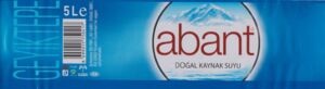İçki Etiketi: Abant - Doğal Kaynak Suyu - Natural Spring Water (Kaya ...