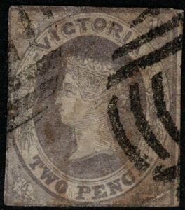 Stamp: Queen Victoria (1819-1901) (Victoria(Emblems Issue) Sn:AU-VI 38a ...