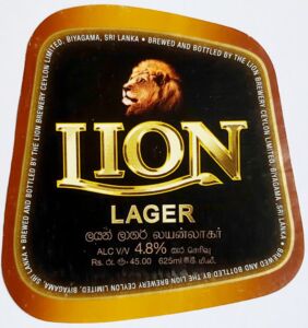 Drink Label: Lion Lager (The Lion Brewery Ceylon PLC, Sri LankaCol:LK ...
