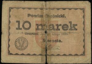 Banknote: 10 Marek (Poland(Regional Issues) WW :CH-1000-20