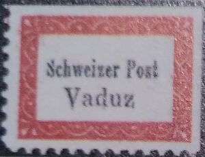 Stamp: Corporate mail stamp 2 sides perforated (Liechtenstein(Corporate ...