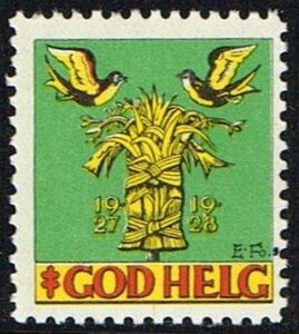 Stamp: 1927-1928 Go Helg (Sweden: Cinderella Stamps(Tuberculosis ...
