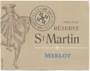 Drink Label: Reserve St Martin - Merlot 2019 (Jardin De Bellevue ...