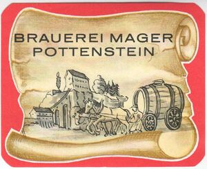 Drink Label: Mager (Brauerei Mager Pottenstein, Germany, Federal ...