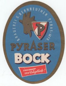 Drink Label: Pyraser Bock (Pyraser Landbrauerei GmbH & Co. KG, Germany ...