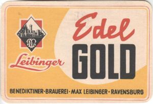 Drink Label: Leibinger Edel Gold (Brauerei Max Leibinger GmbH, Germany ...