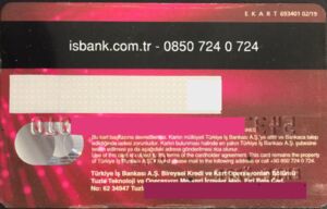 Bank Card: maXimum (Türkiye İş Bankası, Türkiye (Turkey)Col:TR-MC-0502
