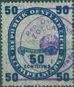 Stamp: Stempelmarke 50 Schilling (Austria: Revenue Stamps(Revenues ...