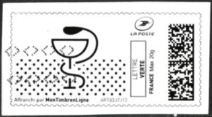 Stamp: Pharmacy Symbol (France: Personalized stamps(MonTimbrEnLigne ...