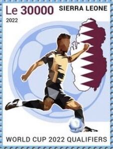 Stamp: Qatar 2022 World Football Cup Qualifier Matches (Sierra Leone ...