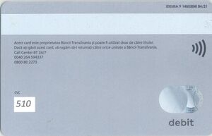Bank Card: BT new sigla - blue (Banca Transilvania, RomaniaCol:RO-MC ...