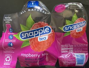 Drink Label: Snapple Raspberry (Snapple Beverage Corp., United States ...
