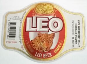Drink Label: Leo (Khon Kaen Brewery Co., Ltd., ThailandCol:TH-BEER-000088