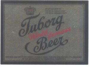 Drink Label: Tuborg (Brasseries du Cameroun, CameroonCol:CM-BEER-000022