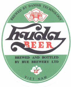 Drink Label: Huda Beer (Hue Brewery, VietnamCol:VN-BEER-000048