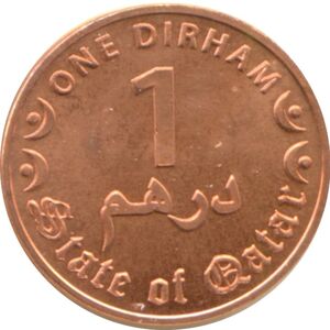 Coin: 1 Dirham (Qatar(2016~Today - Fourth Series Circulation) Col:QA ...