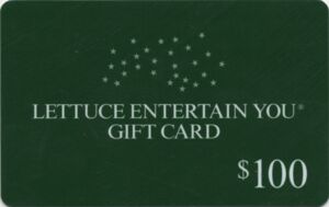 Gift Card: Lettuce Entertain You (Restaurants, United States of America ...