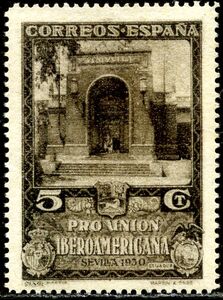 Stamp: Pavilion of Venezuela (Spain(Spanish-American Exhibition ...