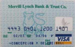 Bank Card: Merrill Lynch (Merrill Lynch Bank, United States of ...