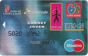 Tarjeta de Banco: Carnet Joven Euro