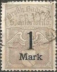 Stamp: Value on winged wheel (Germany, Imperial Era Private Post ...