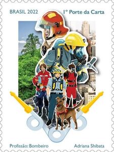 Stamp: Firefighters (BrazilMi:BR 4836,Sn:BR 3481,Yt:BR 3943,RHM:BR C4052
