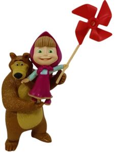 Meal Toy: Masha With Windmill (Kinder Surprise, Europe(Maxi - Masha and ...