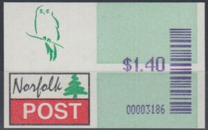 Stamp: ATM Label (Norfolk Island(ATM-Labels) Mi:NF AT3,Yt:NF D5 📮
