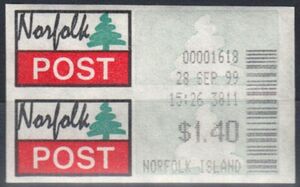 Stamp: ATM Label (Norfolk Island(ATM-Labels) Mi:NF AT1e 📮
