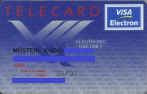 Bank Card: Telecard (Yapi Kredi Bankasi, Türkiye (Turkey)Col:TR-VE-0013.05
