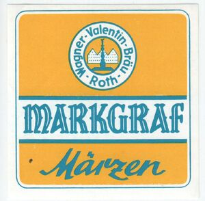Drink Label: Rother Markgraf Märzen (Wagner-Valentin-Bräu, Germany ...