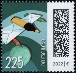 Stamp: Letters as Rocket (Germany, Federal Republic(World of the Letter ...