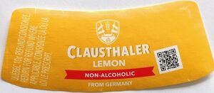 Drink Label: Clausthaler Lemon Non-alcoholic (Binding-Brauerei AG ...
