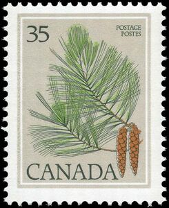 Stamp: Eastern White Pine (Pinus strobus) (Canada(Definitives 1977-79 ...