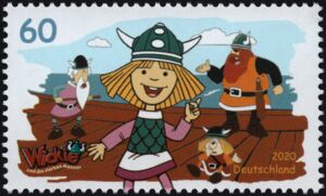 Stamp: Wickie (Germany, Federal Republic(Cartoon Heroes of Childhood ...
