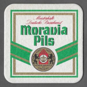 Beer Coaster: Moravia Pils (Kronen-Brauhaus zu Lüneburg, Germany ...