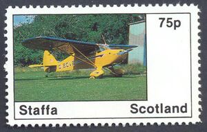 Stamp: Aircraft (Scotland, Staffa: Cinderella Stamps(Light Aircraft ...