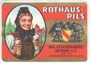Drink Label: Rothaus Pils (Badische Staatsbrauerei Rothaus AG, Germany ...
