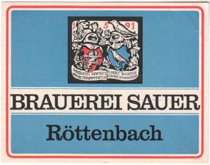 Drink Label: Sauer (Privatbrauerei Sauer, Germany, Federal RepublicCol ...