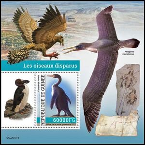 Stamp: Copepteryx hexeris (Guinea(Extinct Birds (2022)) Yt:GN BF2835 ...