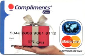 Bank Card: Edenred MasterCard Compliments - 07/12 (Edenred, BulgariaCol ...