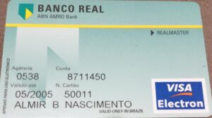 Bank Card: Banco Real Realmaster (ABN-AMRO Bank, BrazilCol:BR-VE-0031.02