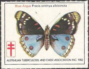 Stamp: Australian Tuberculosis Association, Blue Argus (Australia ...